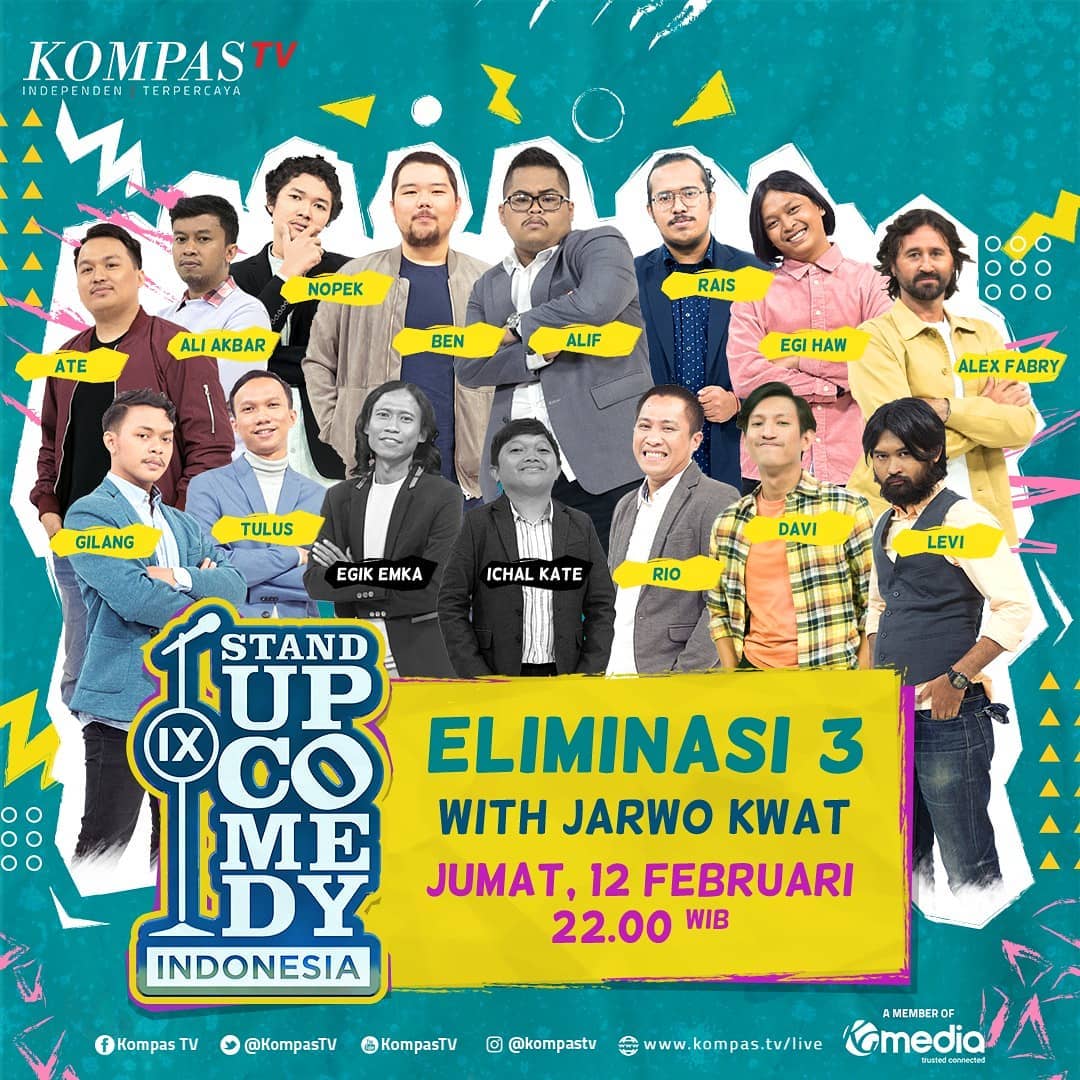 Stand Up Comedy Indonesia IX Kompas TV Sudah Digelar, Nonton di Vidio ...