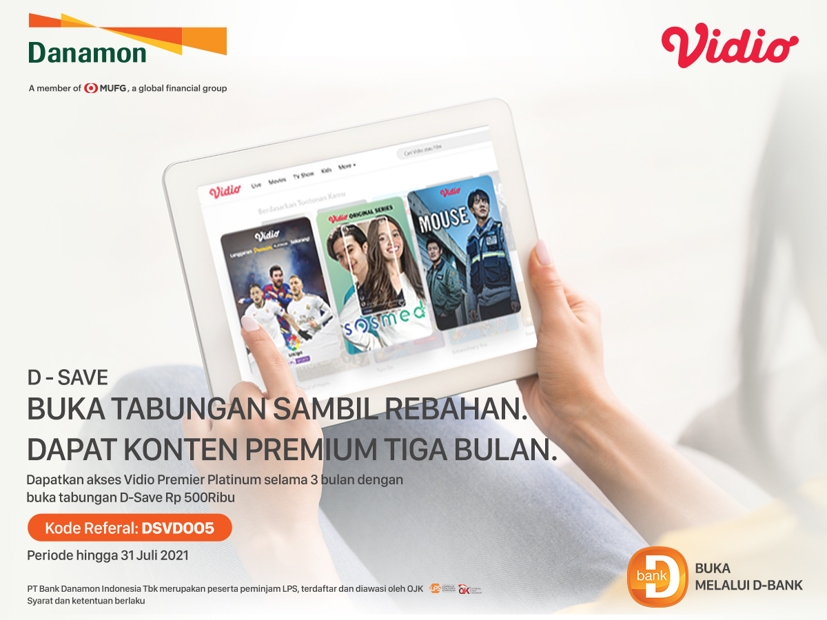 Promo Danamon Nabung D-Save Berkesempatan Nonton Gratis 3 Bulan