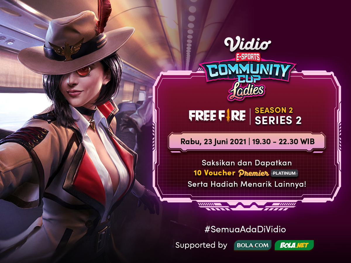 Link Live Streaming Vidio Community Cup Ladies Season 2 - Free Fire