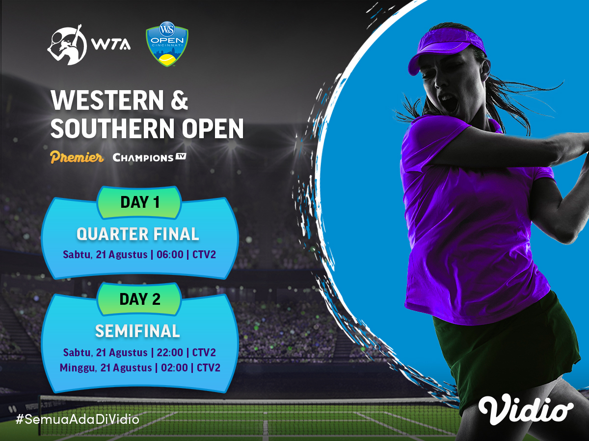 Live Streaming WTA Tour: Semifinal WS Open 2021 di CTV - Vidio Blog