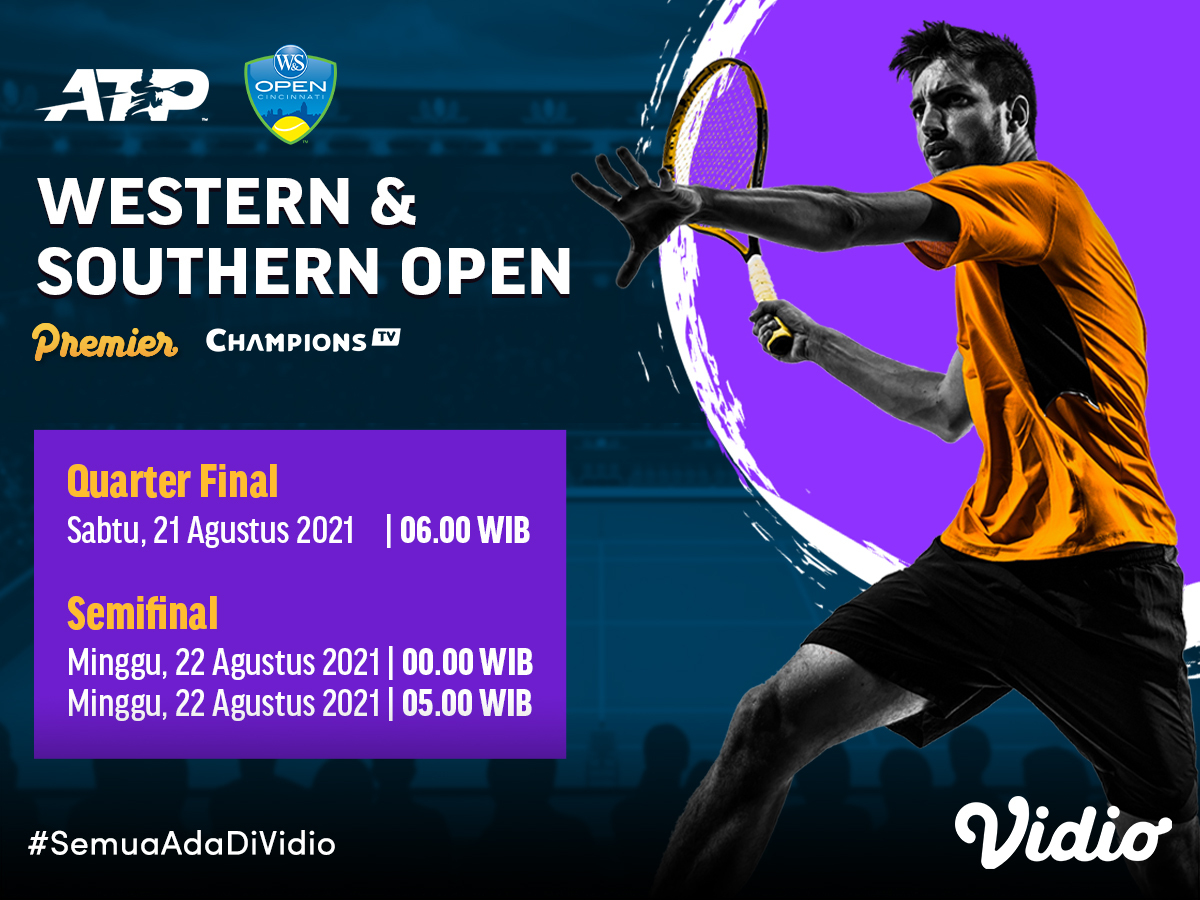 Live Streaming ATP Tour: Semifinal WS Open 2021 di CTV - Vidio Blog