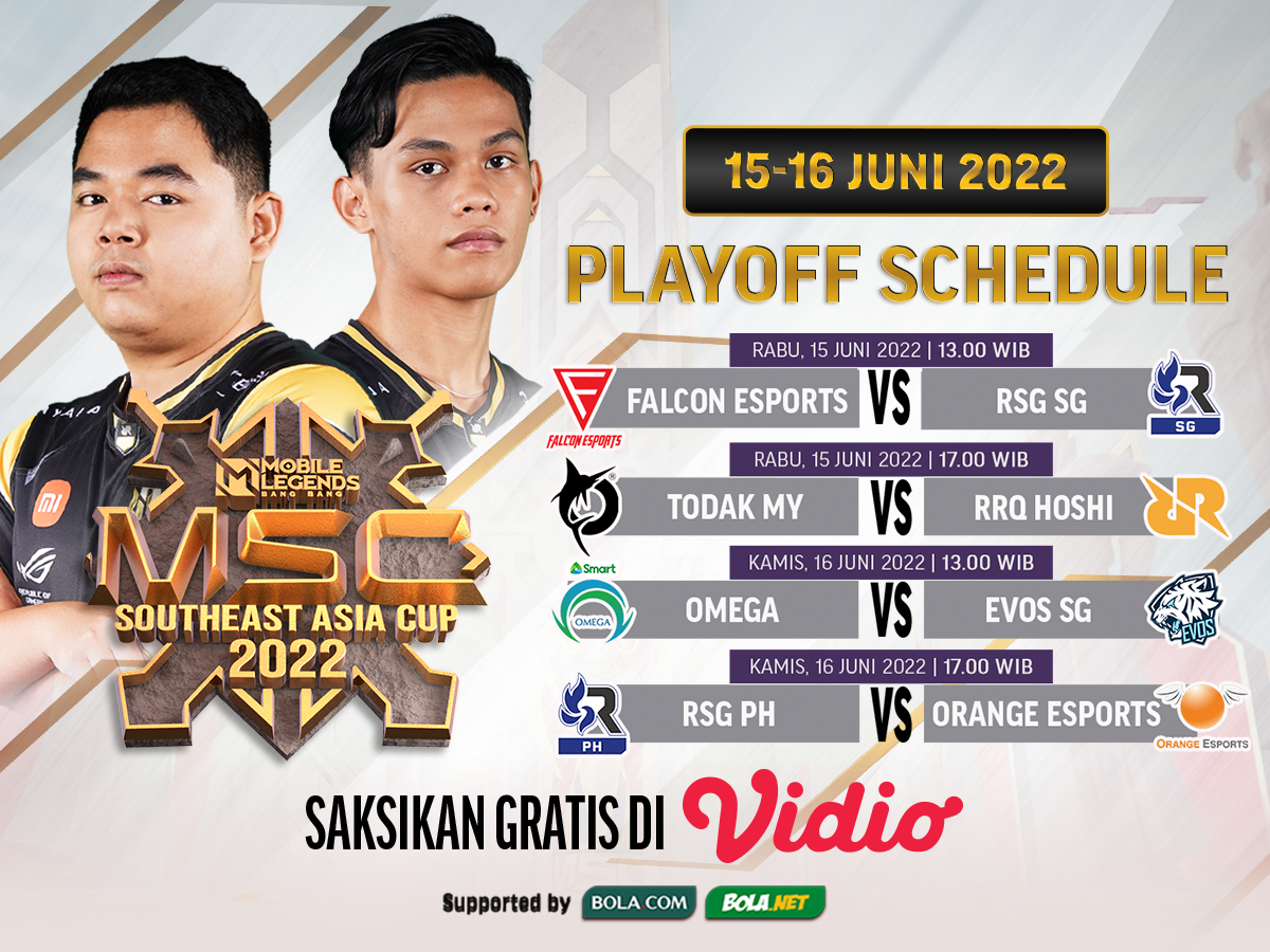 Jadwal MSC 2022 Playoffs Hari Ini, RRQ vs Todak - Vidio Blog