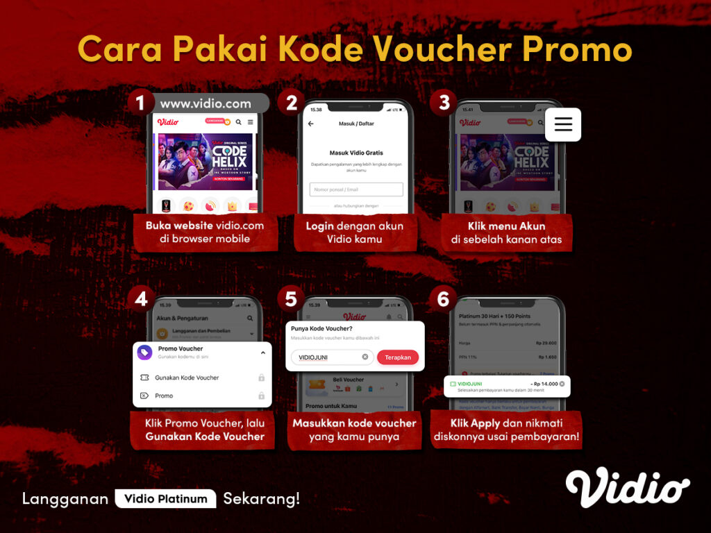 Cara Redeem Kode Voucher Vidio untuk Gunakan Promo Menarik - Vidio Blog