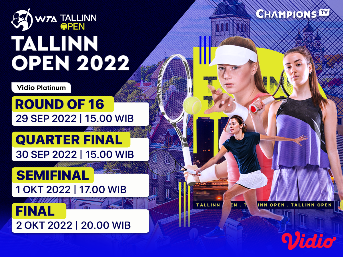 Jadwal Lengkap WTA Tour 2022 Tallinn Open - Vidio Blog