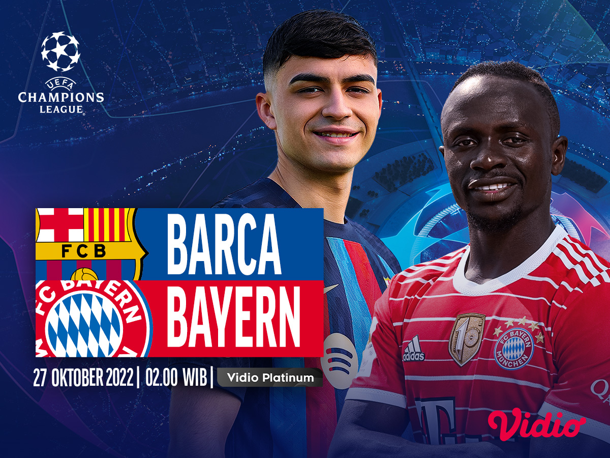 Link Live Streaming Barca vs Bayern di UCL 2022/23 - Vidio Blog