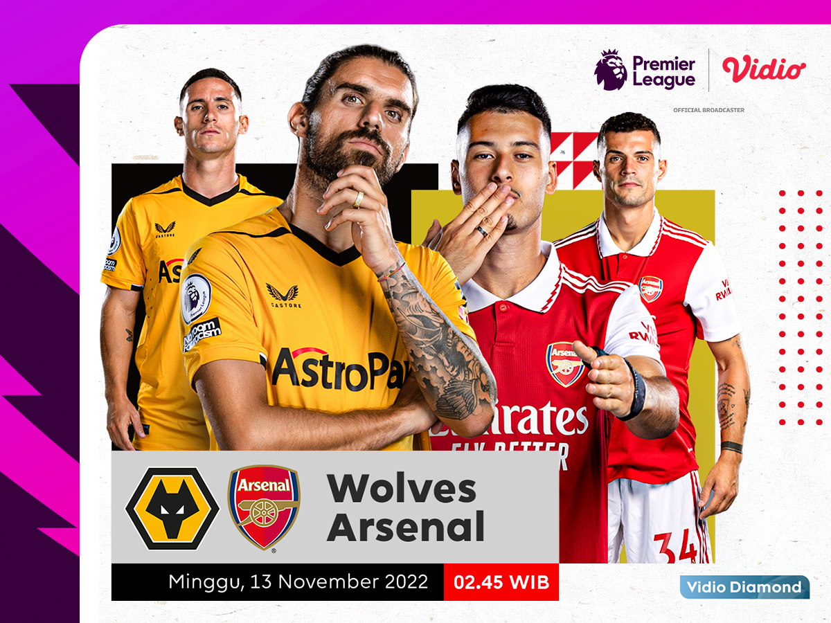 Link Live Streaming Wolves vs Arsenal di Premier League 2022-2023 ...