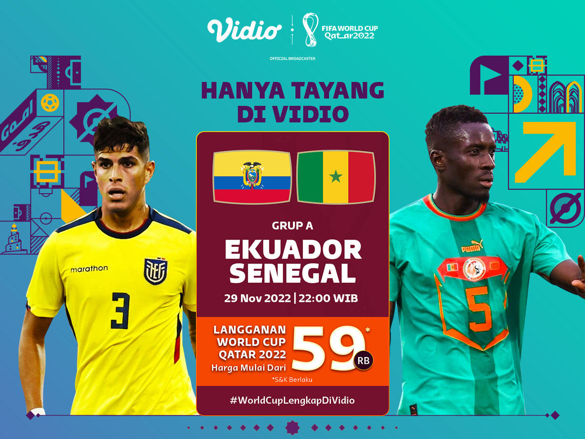 Jadwal Piala Dunia 2022: Ekuador vs Senegal