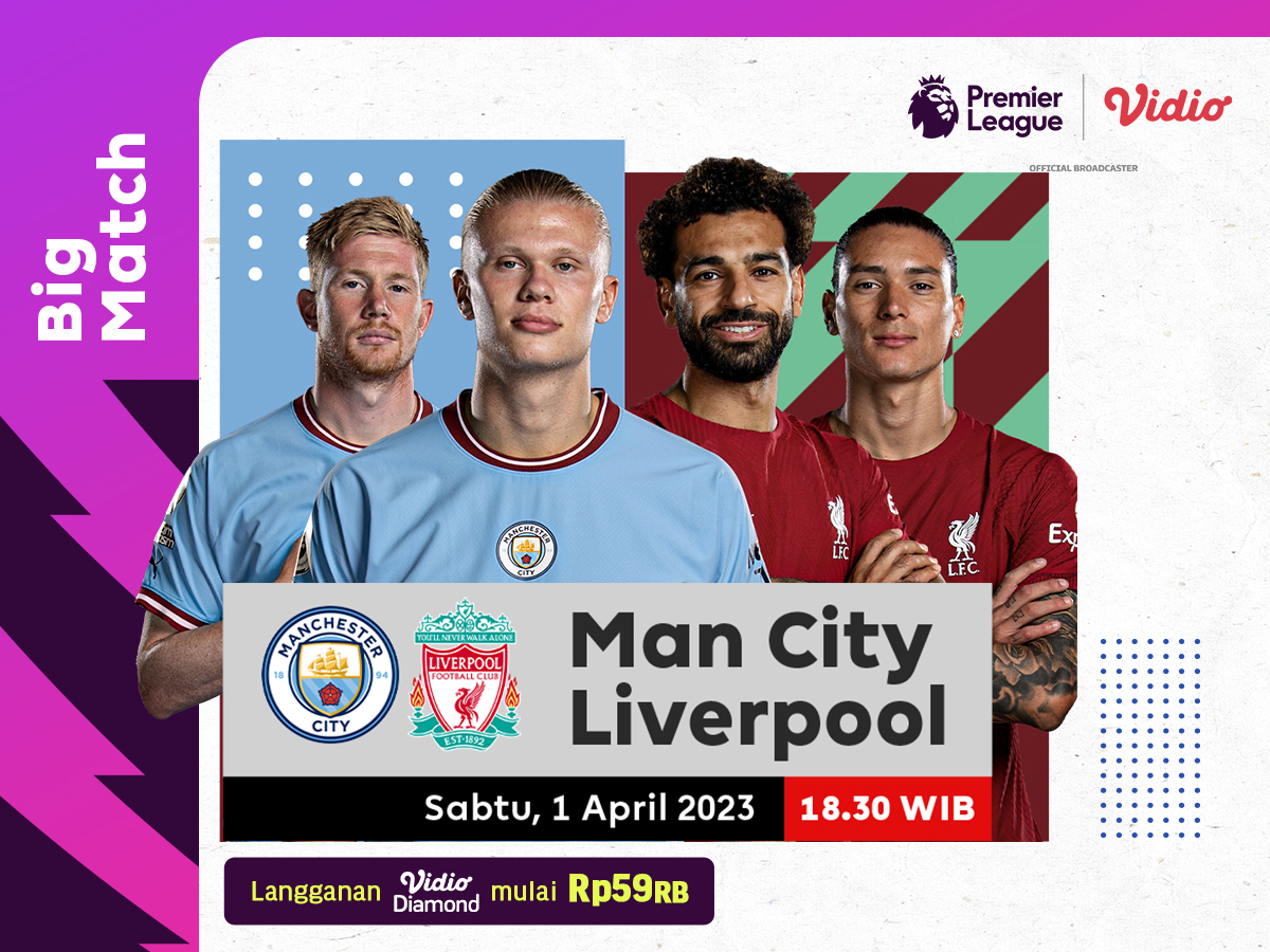 Link Siaran Langsung Manchester City vs Liverpool | Vidio