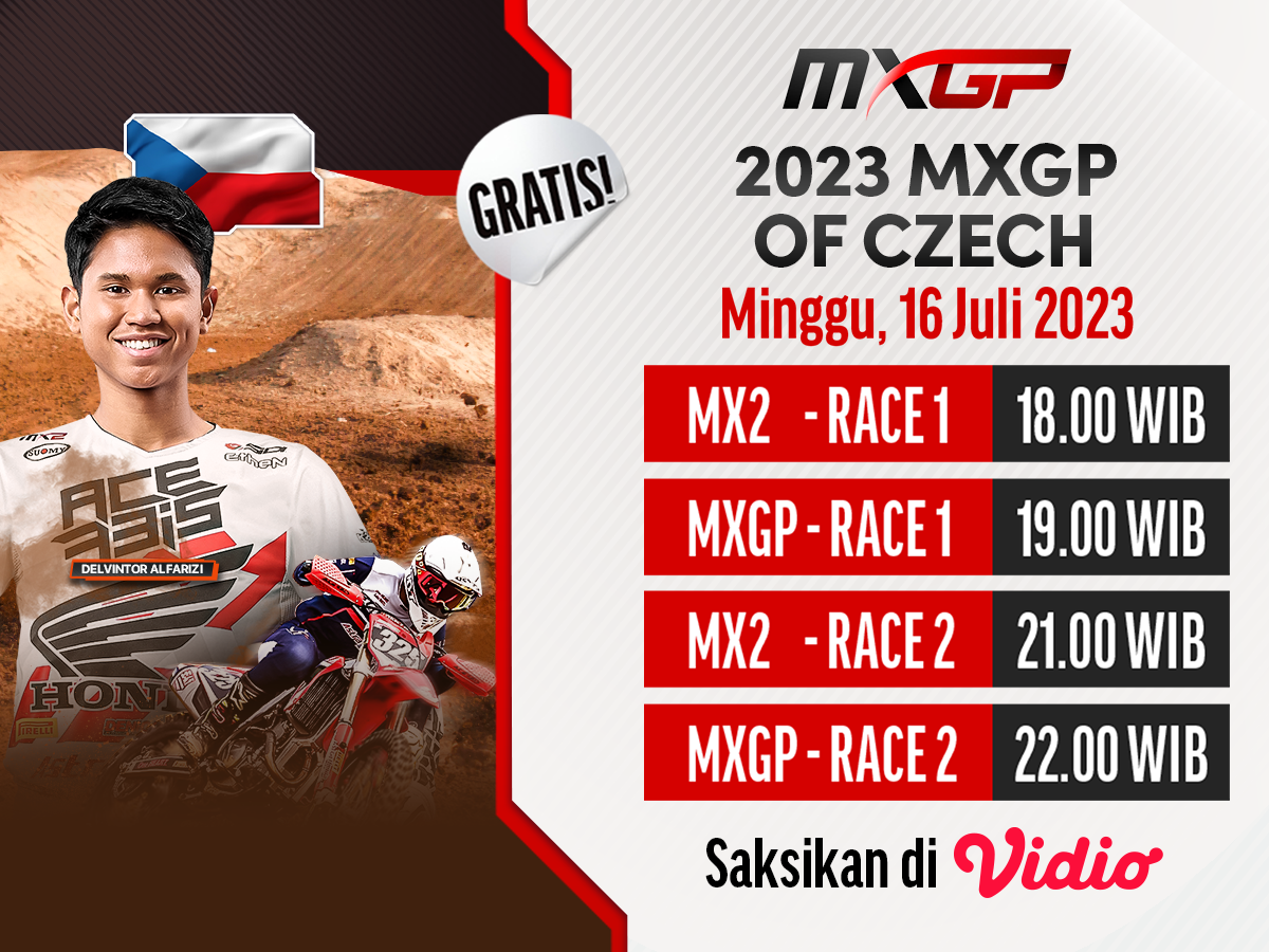 Siaran Langsung MXGP 2023 Republik Ceko Gratis | Vidio