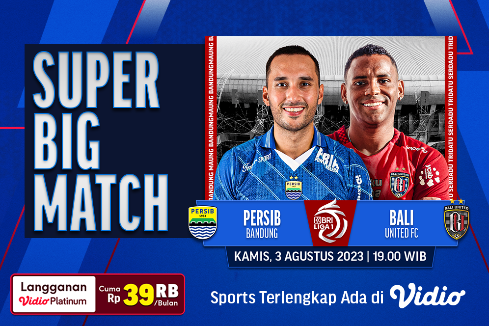 Jadwal Live Streaming BRI Liga 1: Persib Bandung VS Bali United - Vidio Blog