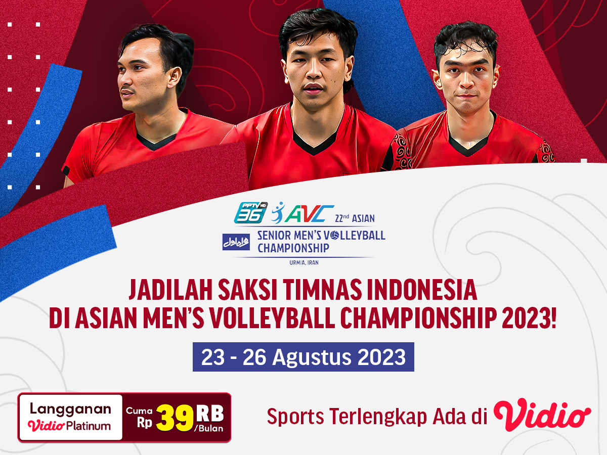 Link Streaming AVC 2023: Indonesia vs Korea Selatan di Vidio