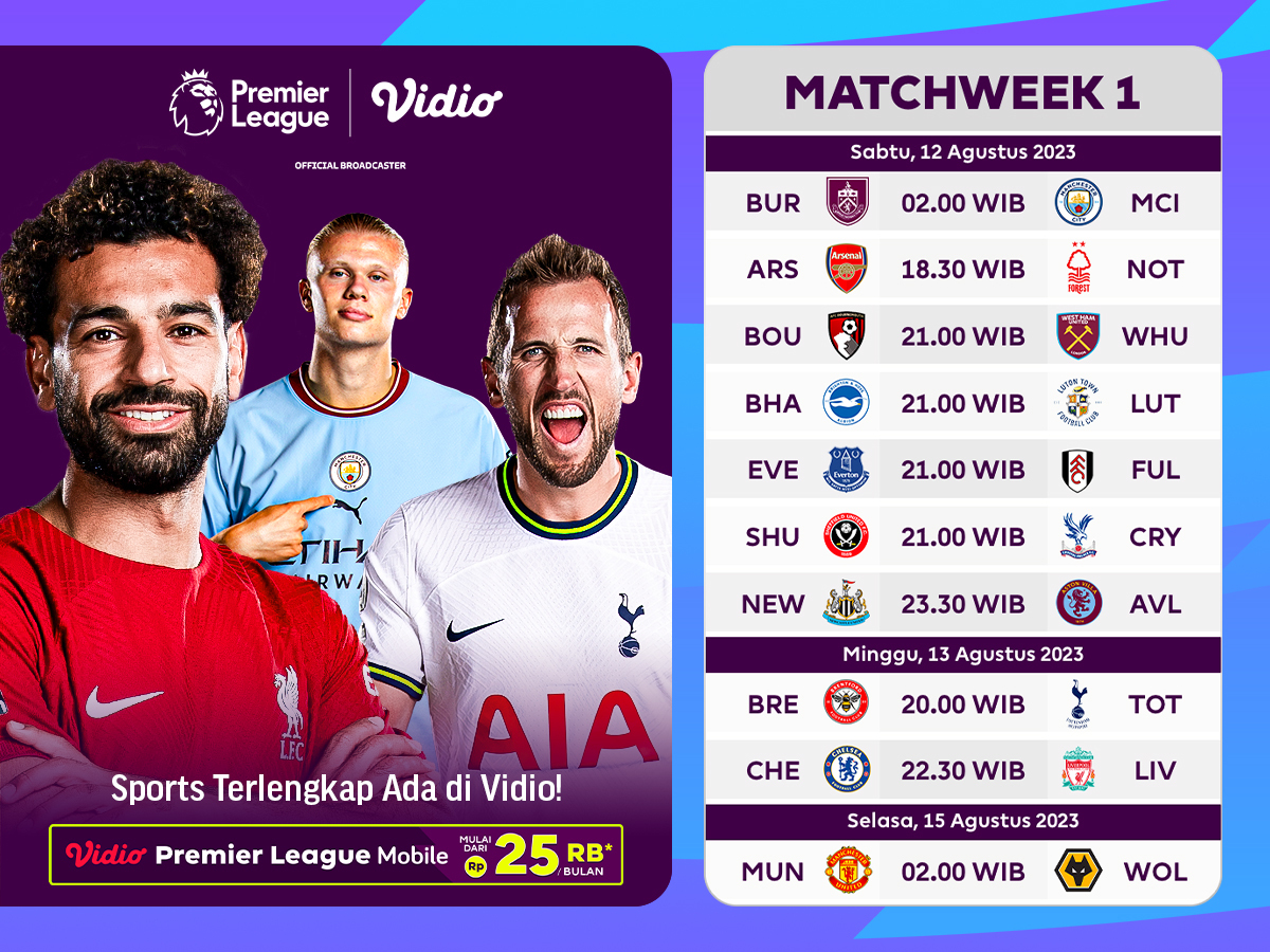 Premier League 2023/2024: Matchweek 1 - Vidio Blog