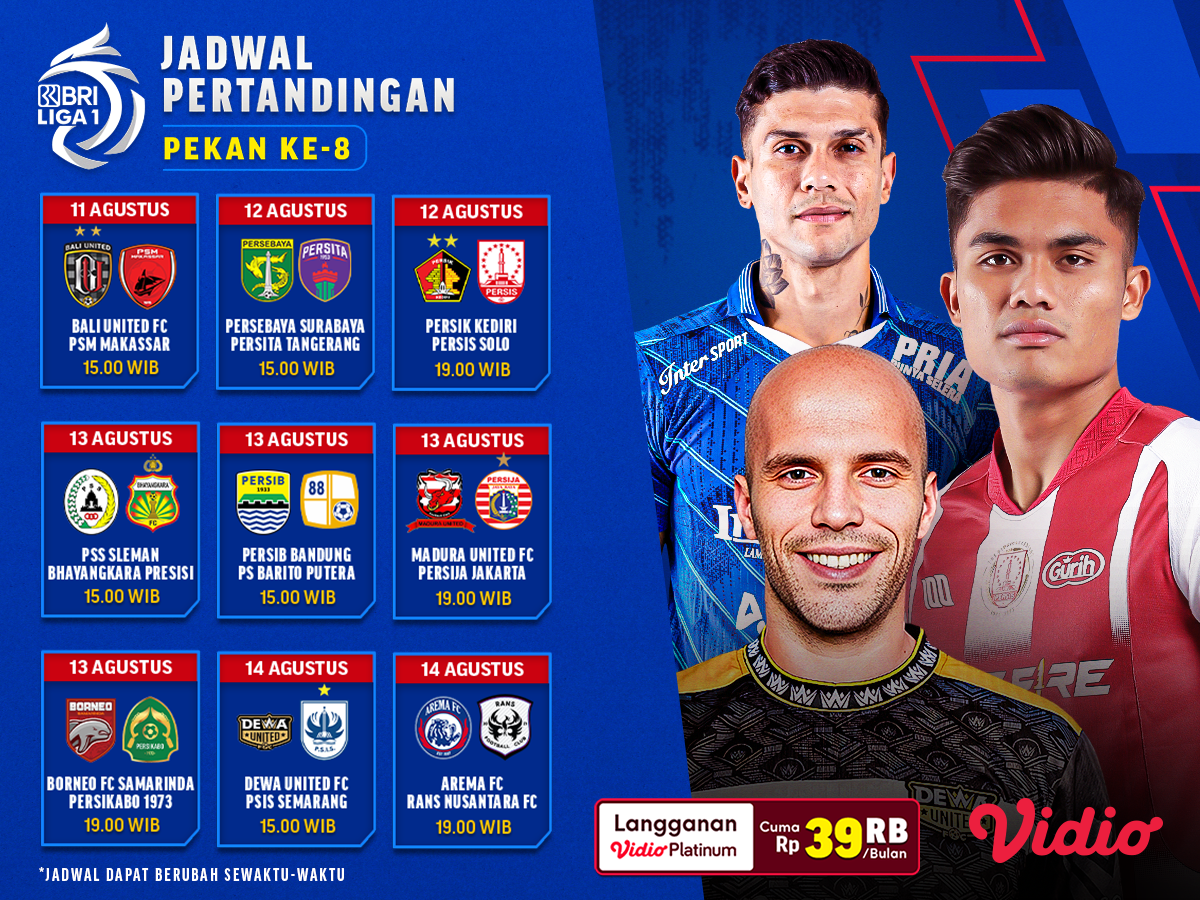 Jadwal Lengkap BRI Liga 1 2023/2024 | Vidio