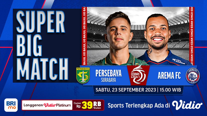 Live Streaming Persebaya vs Arema: BRI Liga 1 2023/2024 - Vidio Blog