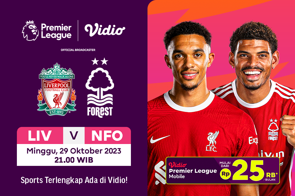 Jadwal dan Link Streaming Liverpool vs Nottingham Forest Liga Inggris 23/24 - Vidio Blog