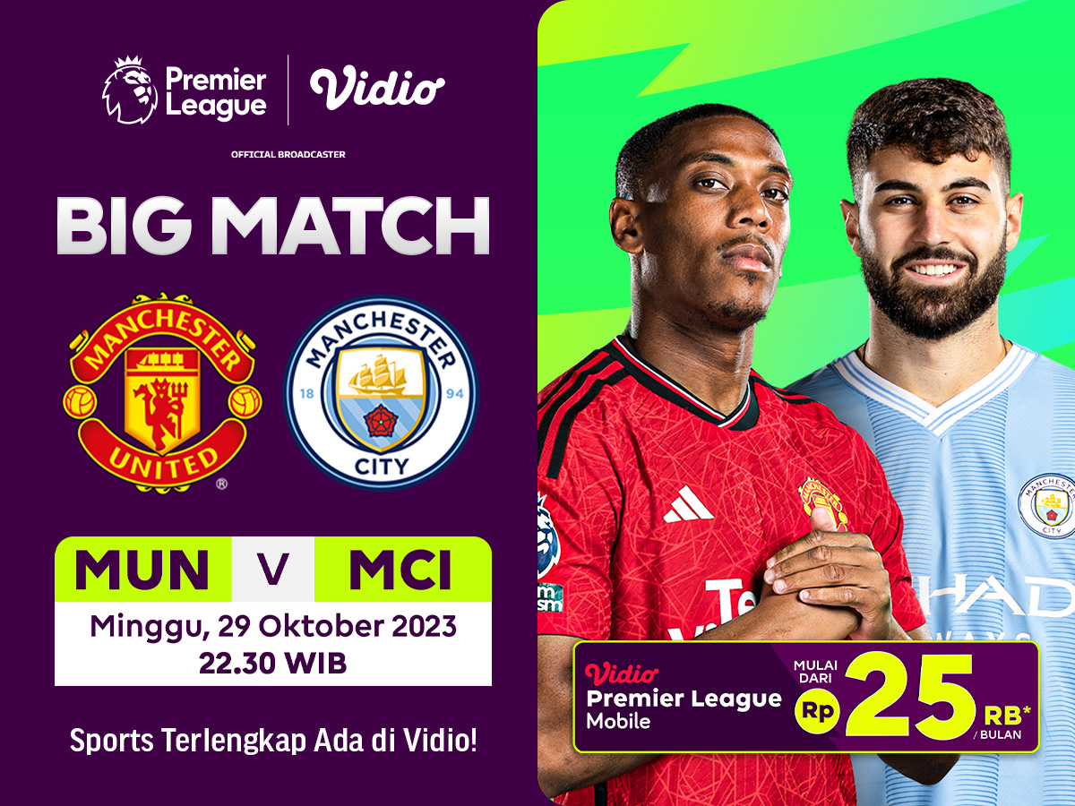 Jadwal dan Link Streaming MU vs Man City Liga Inggris 23/24 - Vidio Blog