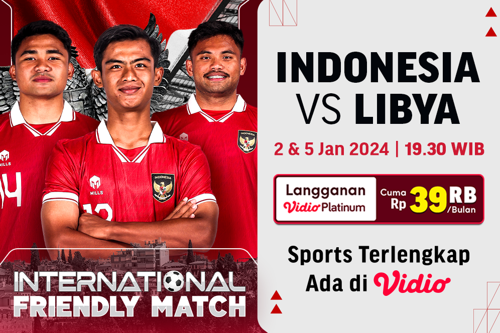 Jadwal dan Link Streaming Timnas Indonesia vs Libya - Vidio Blog