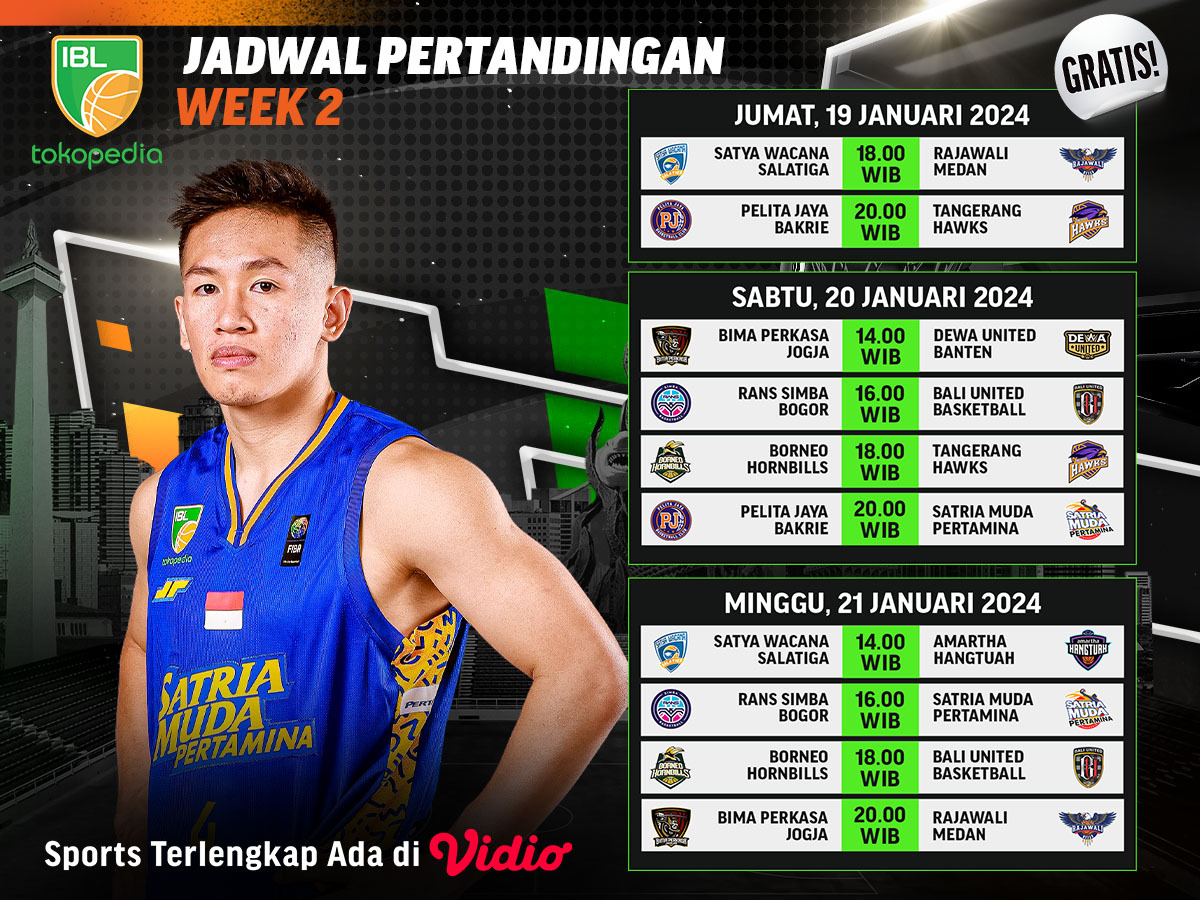 Link Live Streaming IBL Indonesia 2024 Pekan-2 - Vidio Blog