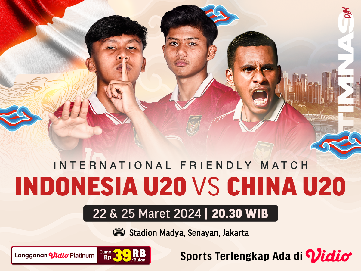 Link Siaran Langsung Indonesia U20 vs China U20 Leg 2 - Vidio Blog