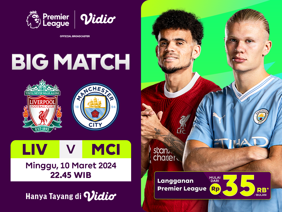 Link Siaran Langsung Liverpool vs Manchester City, 10 Maret 2024 - Vidio Blog