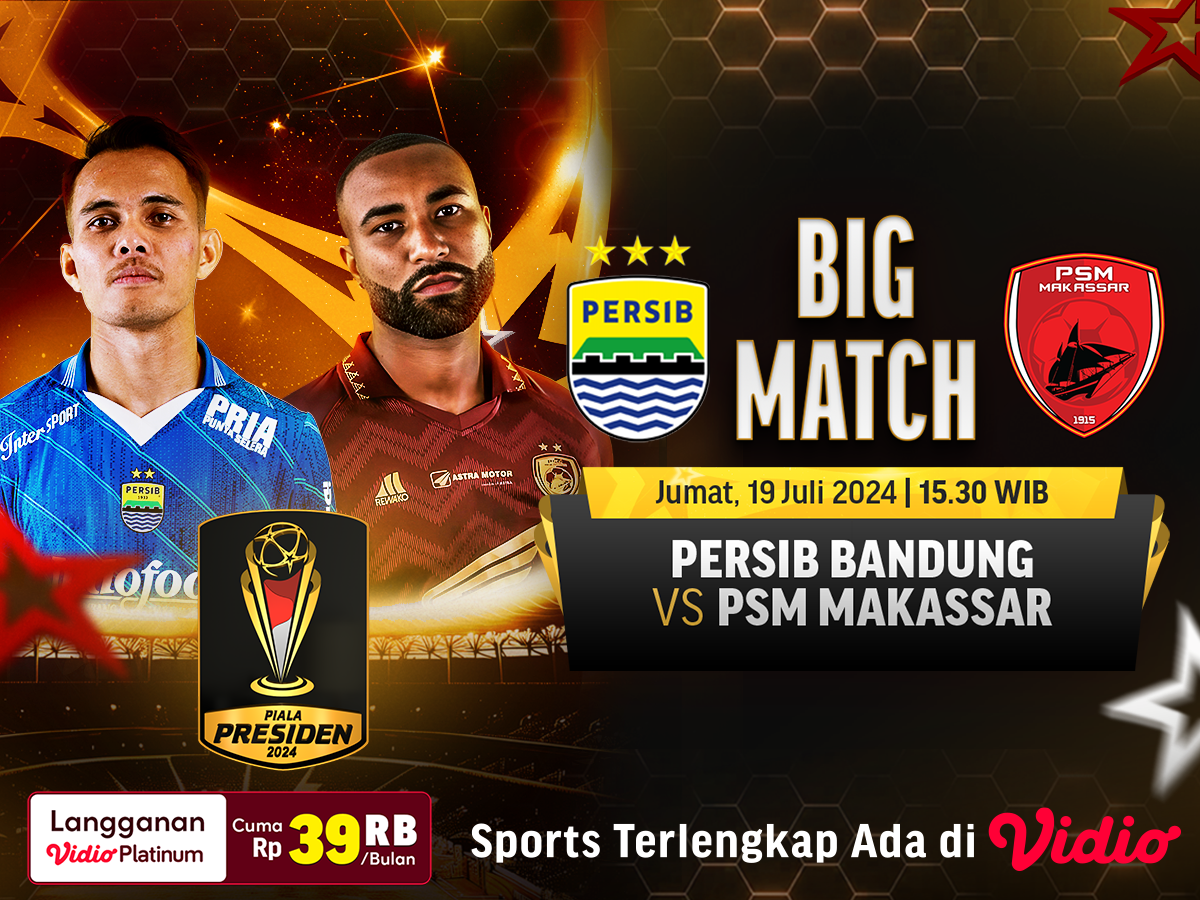 Link Siaran Langsung Persib vs PSM di Piala Presiden 2024 - Vidio Blog
