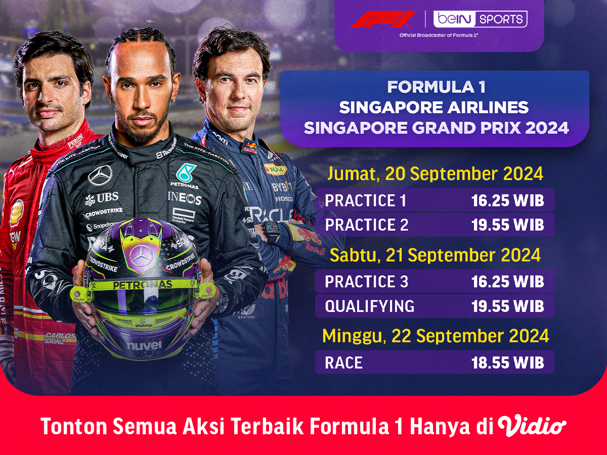 Siaran Langsung Formula 1 Singapore Grand Prix - Vidio Blog