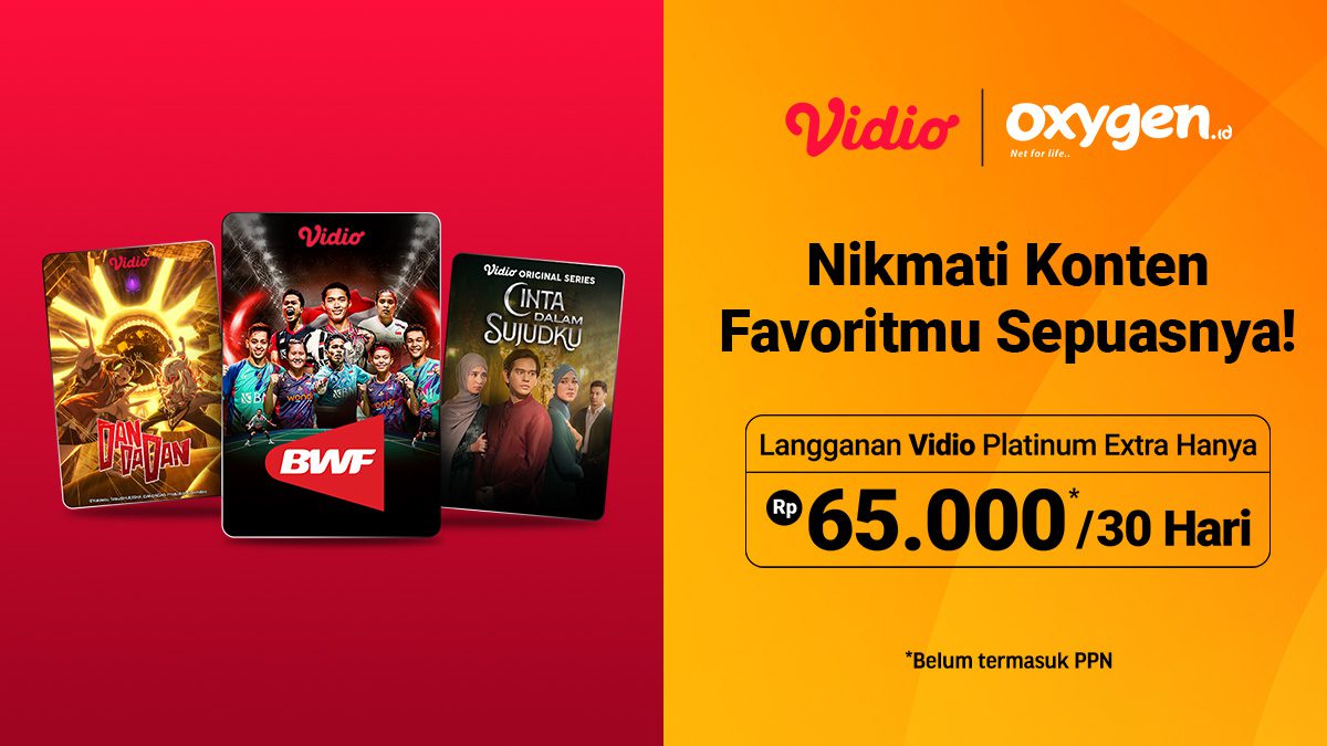 Cara Langganan Paket Vidio Platinum Extra di Oxygen.id - Vidio Blog
