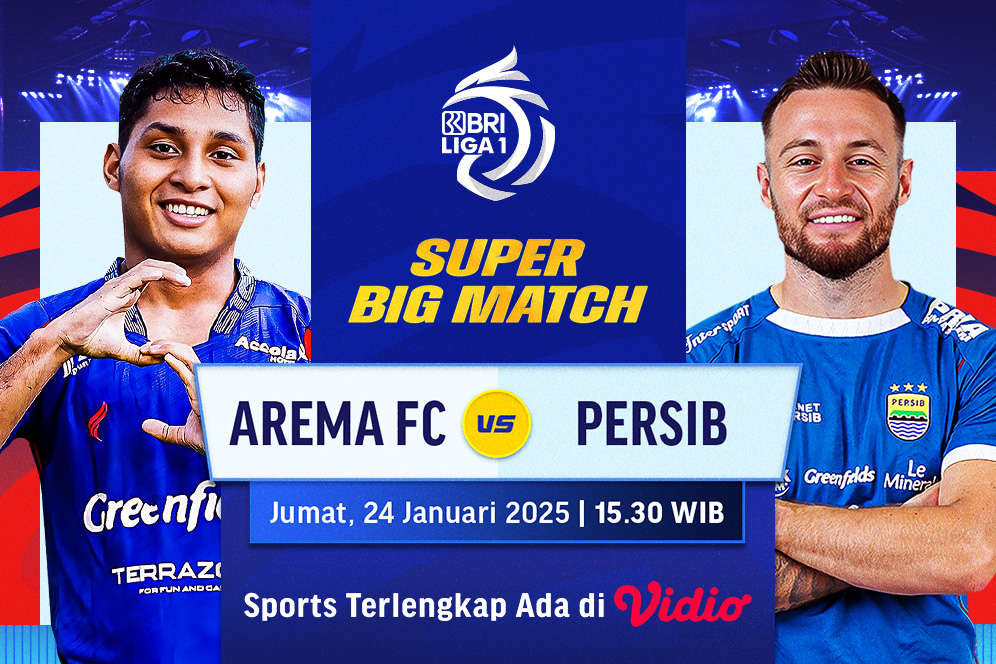 Link Siaran Langsung Arema vs Persib, Super Big Match BRI Liga 1 Pekan Ini - Vidio Blog