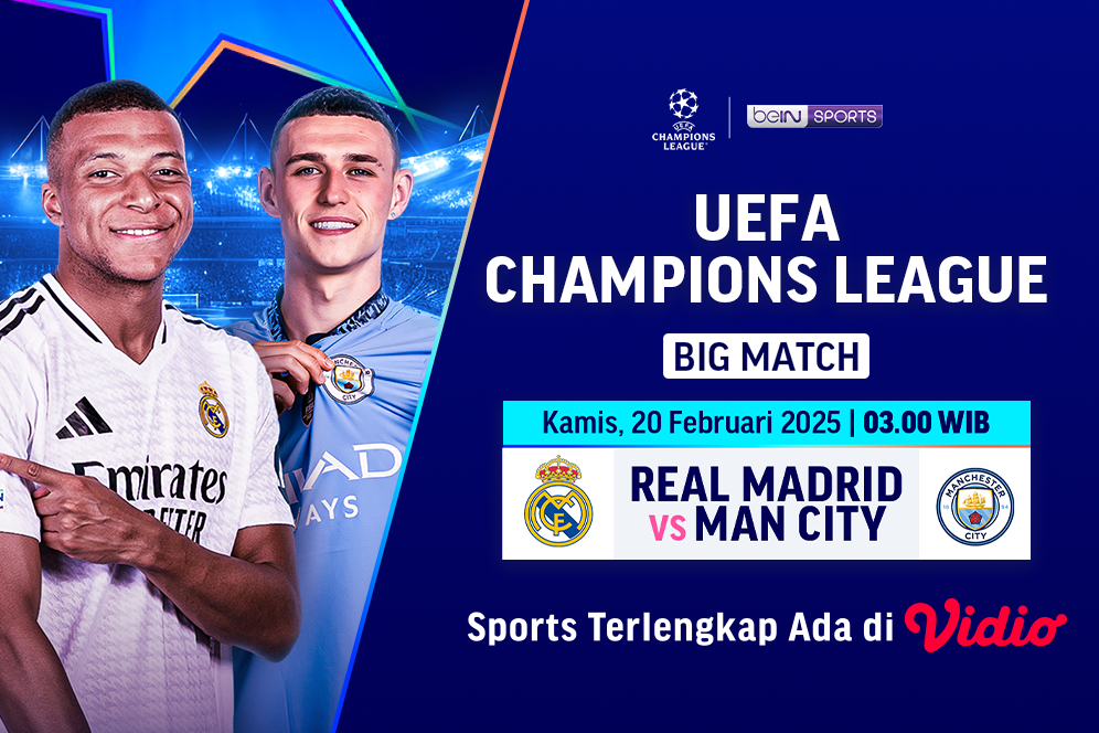 Link Live Streaming Real Madrid vs Manchester City, Big Match Liga Champions - Vidio Blog
