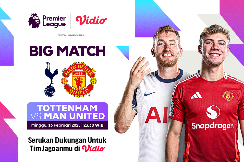 Link Siaran Langsung Tottenham vs Manchester United, Duel Sengit Liga Inggris - Vidio Blog