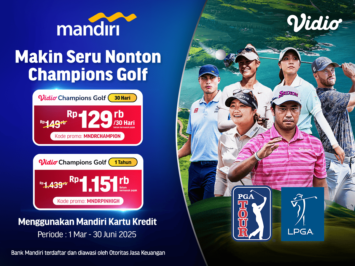 Promo Spesial Mandiri Champions Golf: Langganan Vidio Champions Golf Lebih Hemat dengan Kartu ...