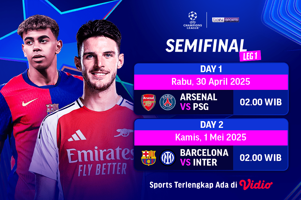 Nonton Semifinal Liga Champions Leg 1: Barca vs Inter!