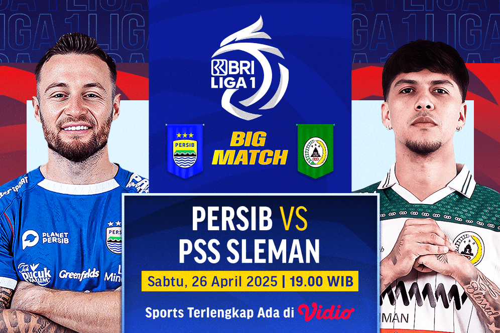 Nonton Live Streaming Big Match BRI Liga 1: Persib vs PSS Sleman pada Matchweek 30 di Vidio ...