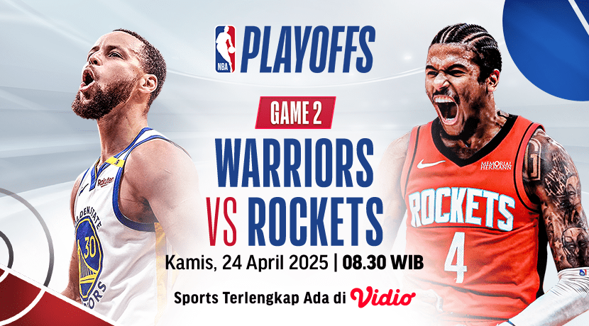 Link Streaming Warriors vs Rockets - Game 2 NBA Playoffs