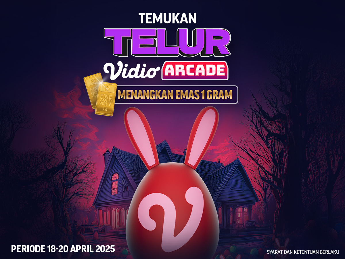 TEMUKAN TELUR VIDIO ARCADE DAN DAPATKAN EMAS 1 GRAM - Vidio Blog