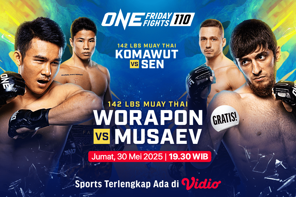 Streaming GRATIS One Friday Fights 110 di Vidio!