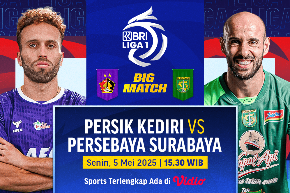 Nonton Siaran Langsung Big Match BRI Liga 1: Persik vs Persebaya di Vidio - Vidio Blog