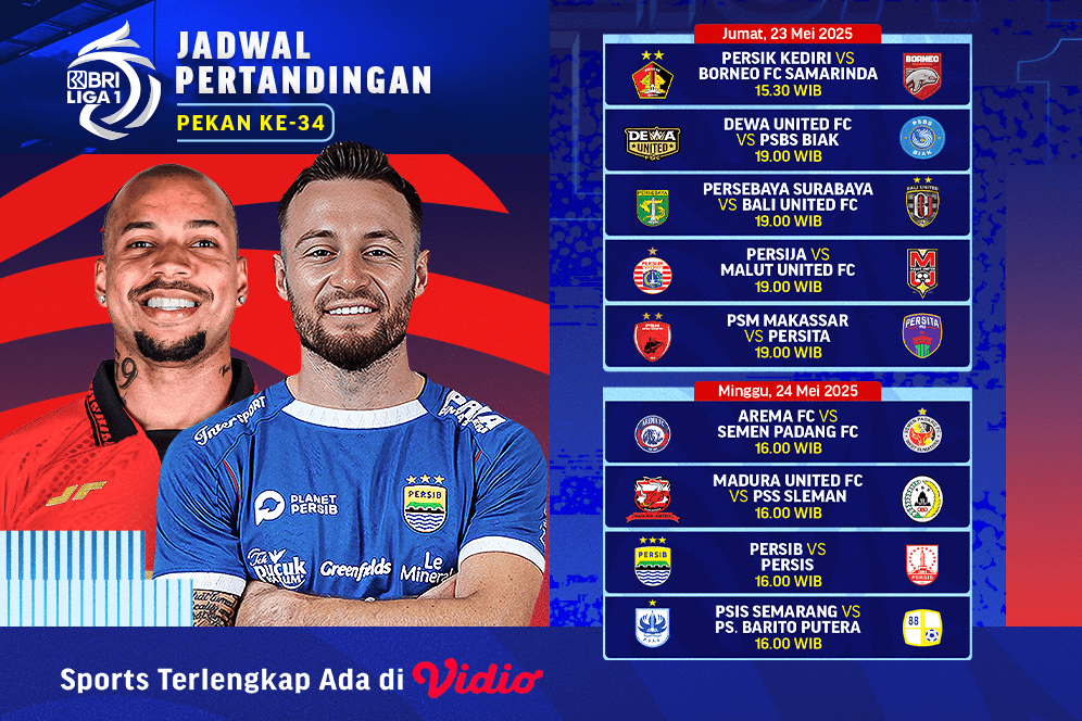 Nonton Siaran Langsung Big Match BRI Liga 1: Persik vs Persebaya di Vidio - Vidio Blog
