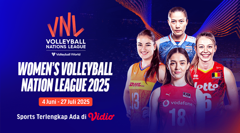 Streaming Women's VNL 2025 Lengkap Resmi di Vidio!