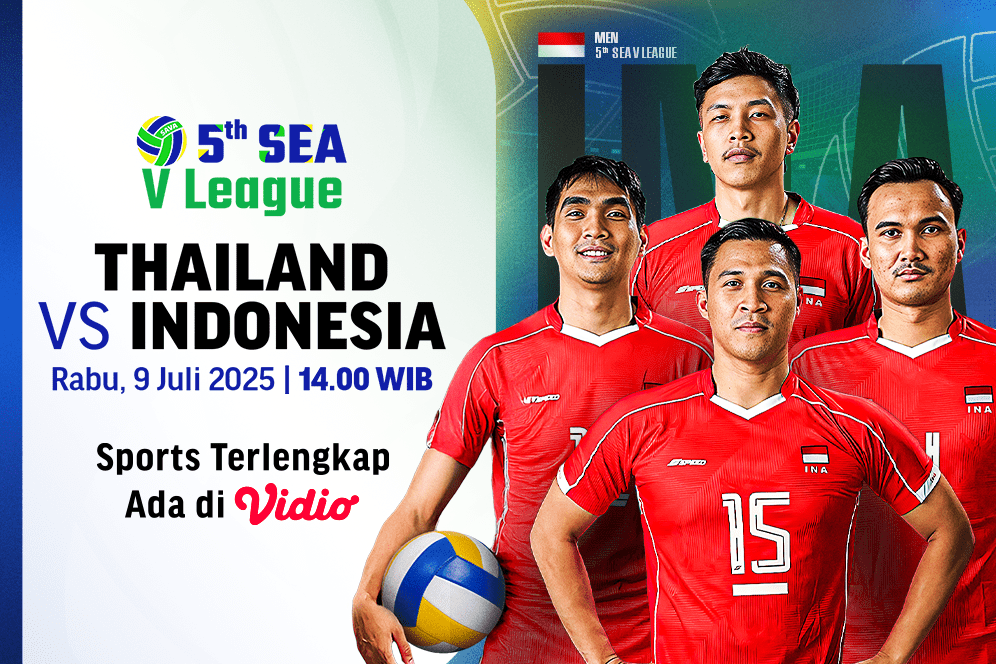 Dukung Indonesia pada SEA V League 2025 Men’s, Streaming Thailand vs Indonesia di Vidio - Vidio Blog