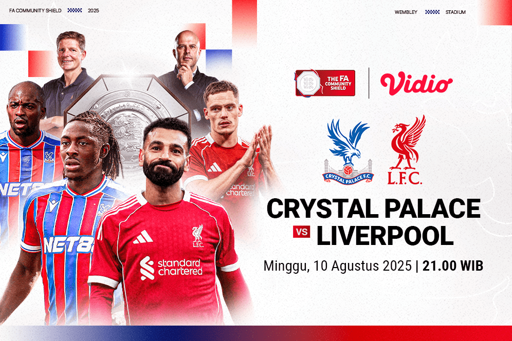 Live Streaming FA Community Shield - Crystal Palace vs Liverpool Saksikan Hanya di Vidio - Vidio ...