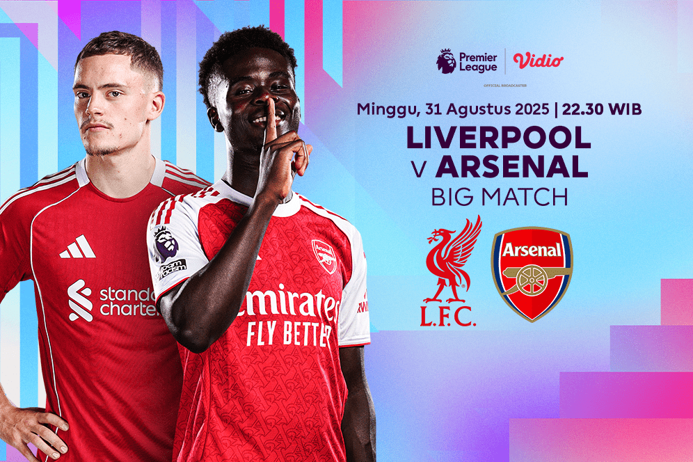 Live Streaming Premier League 2025/2026: Liverpool vs Arsenal – Eksklusif di Vidio