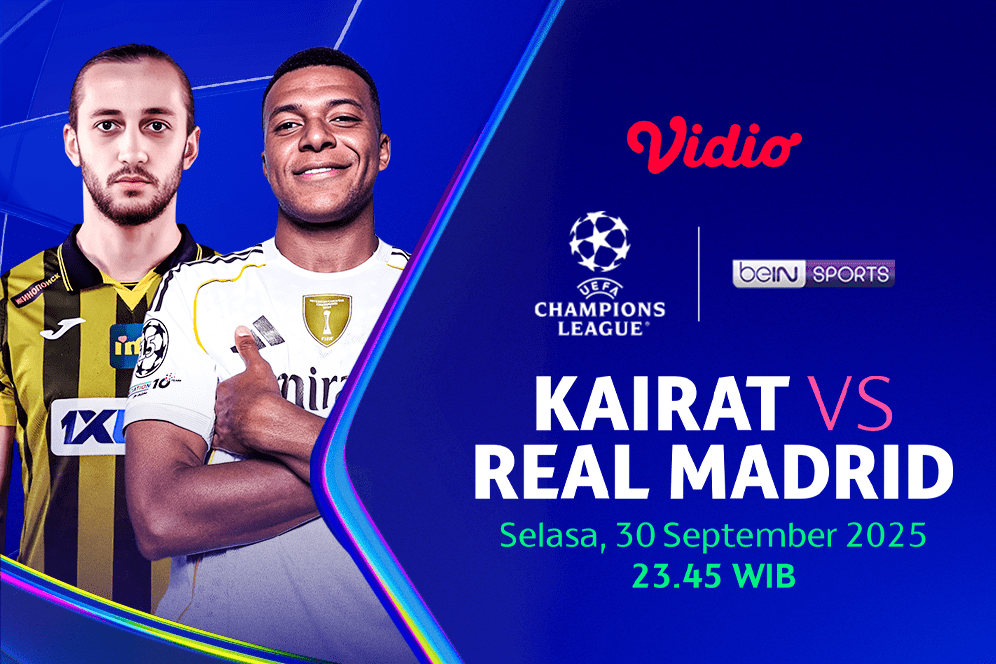 Live Streaming Liga Champions Kairat vs Real Madrid: Eksklusif di Vidio