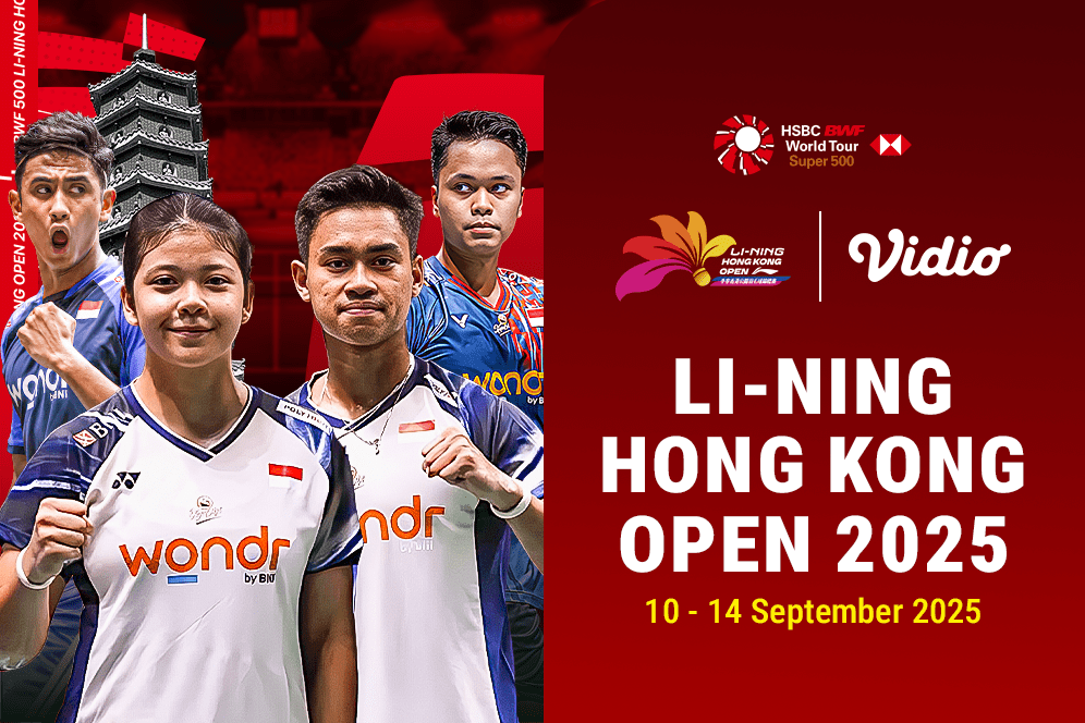 Live Streaming Badminton Hong Kong Open 2025, Eksklusif di Vidio