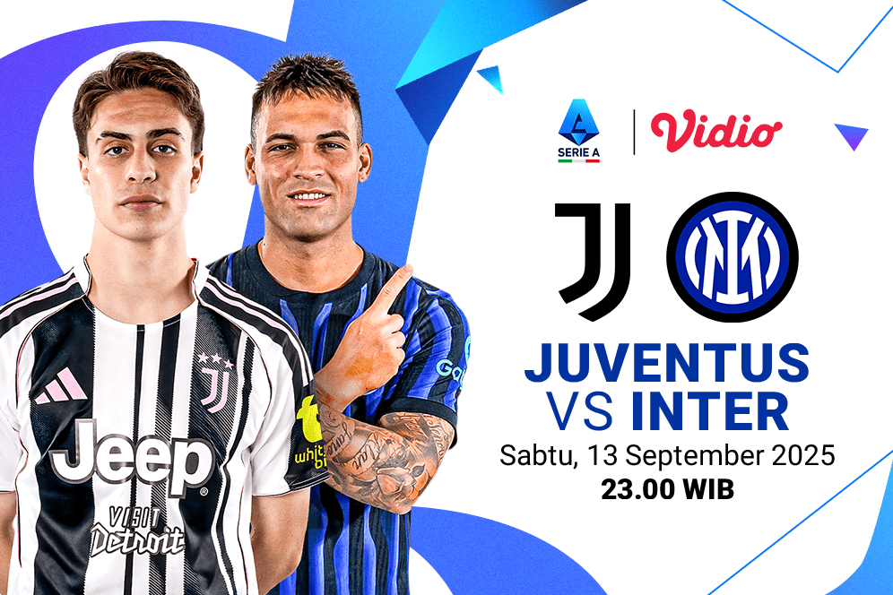 Live Streaming Juventus vs Inter, Derby d’Italia Serie A 2025/2026 Eksklusif di Vidio