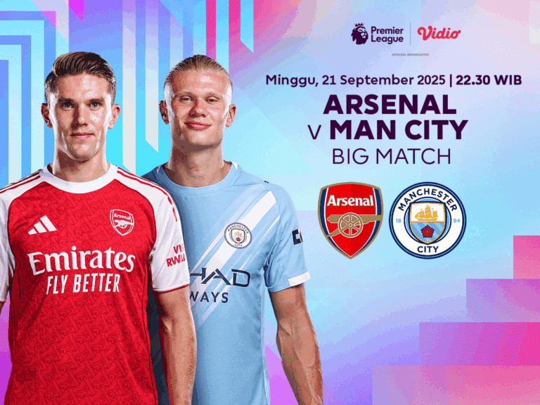 Live Streaming Premier League 25/26 Manchester United vs Arsenal: Eksklusif di Vidio