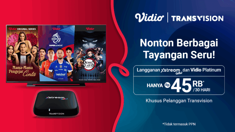 Promo Langganan & Voucher Nonton Vidio