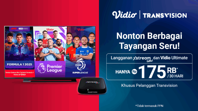 Promo Langganan & Voucher Nonton Vidio