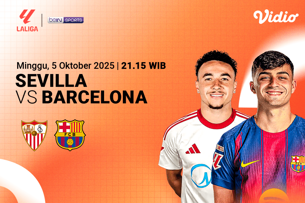 Live Streaming LaLiga 2025/26 Sevilla vs Barcelona, Eksklusif di Vidio