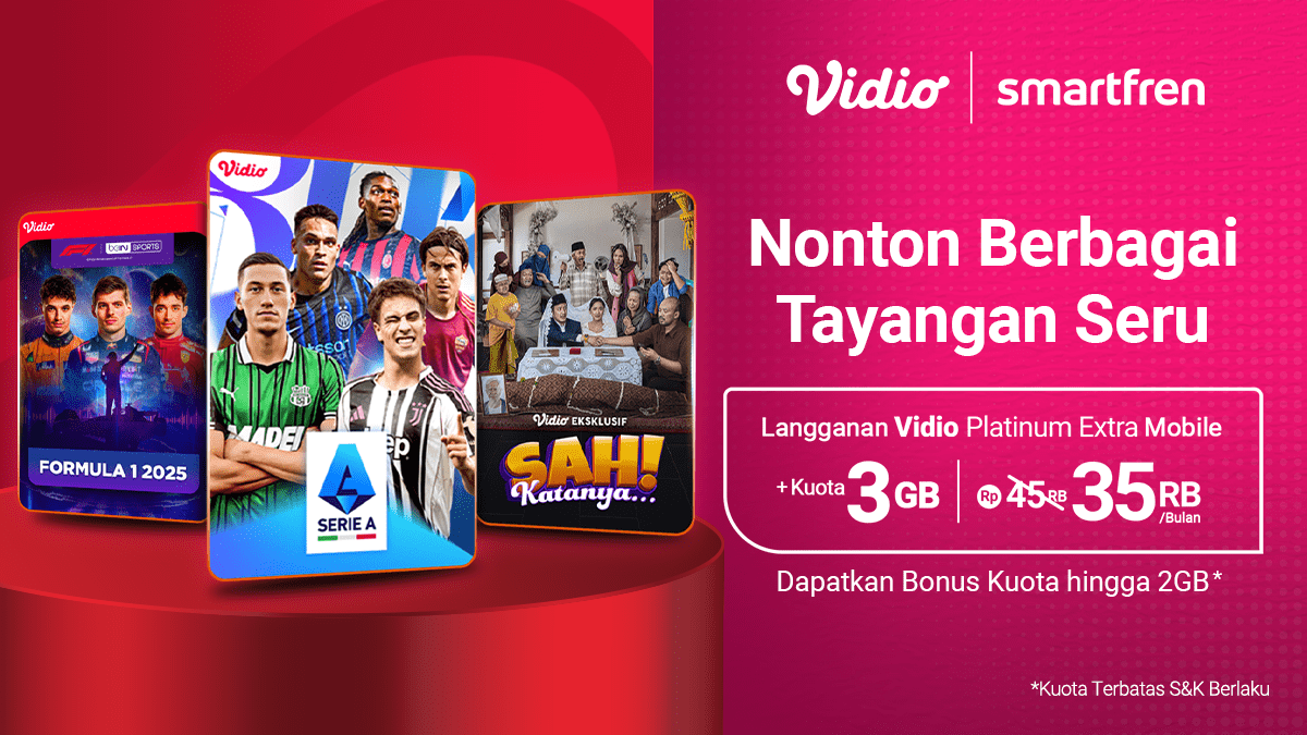 Promo Langganan & Voucher Nonton Vidio